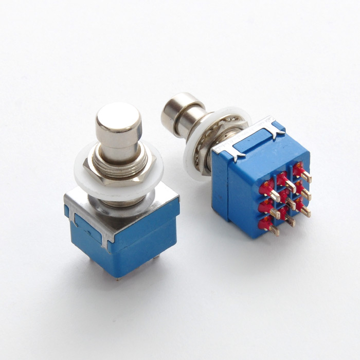 3PDT Stomp Switch, 9 Pins | Conmutadores | Partes Electrónica, Botónes ...